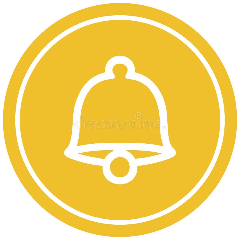 A Creative Old Bell Circular Icon Stock Vector - Illustration of ...