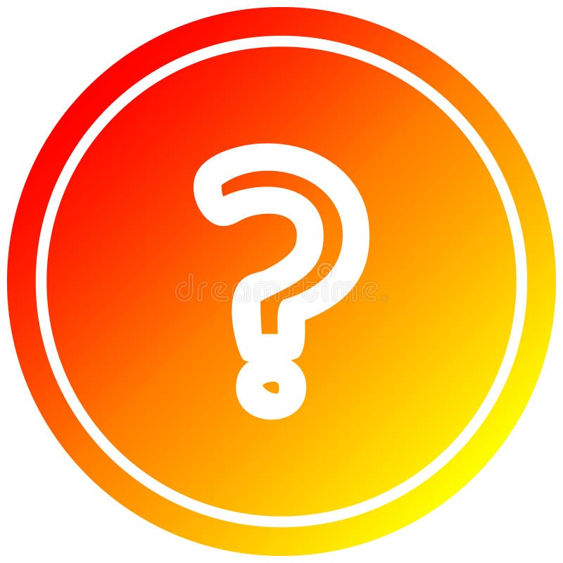 Question Spectrum Wave Glowing Stock Illustration - Illustration of ...