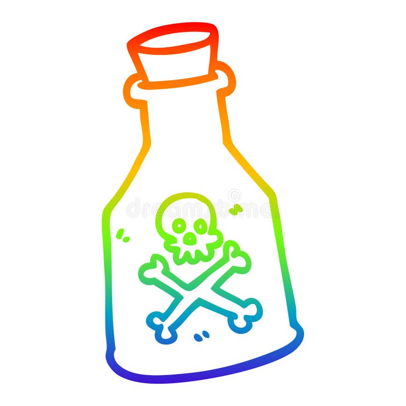 Poison Bottle Line Drawing Stock Illustrations – 447 Poison Bottle Line ...