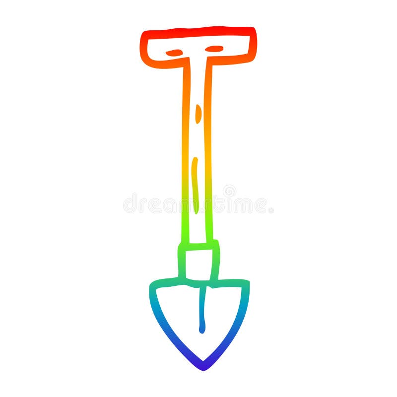 Cartoon Spade Waving stock vector. Illustration of smiling - 47788294