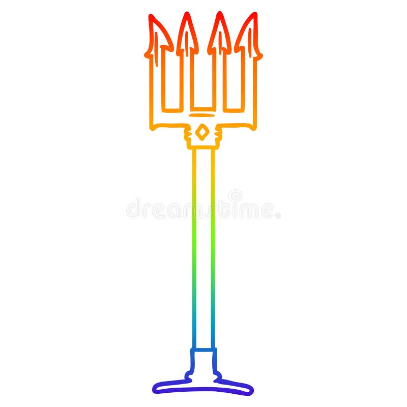 Cartoon trident stock vector. Illustration of artwork - 38062253