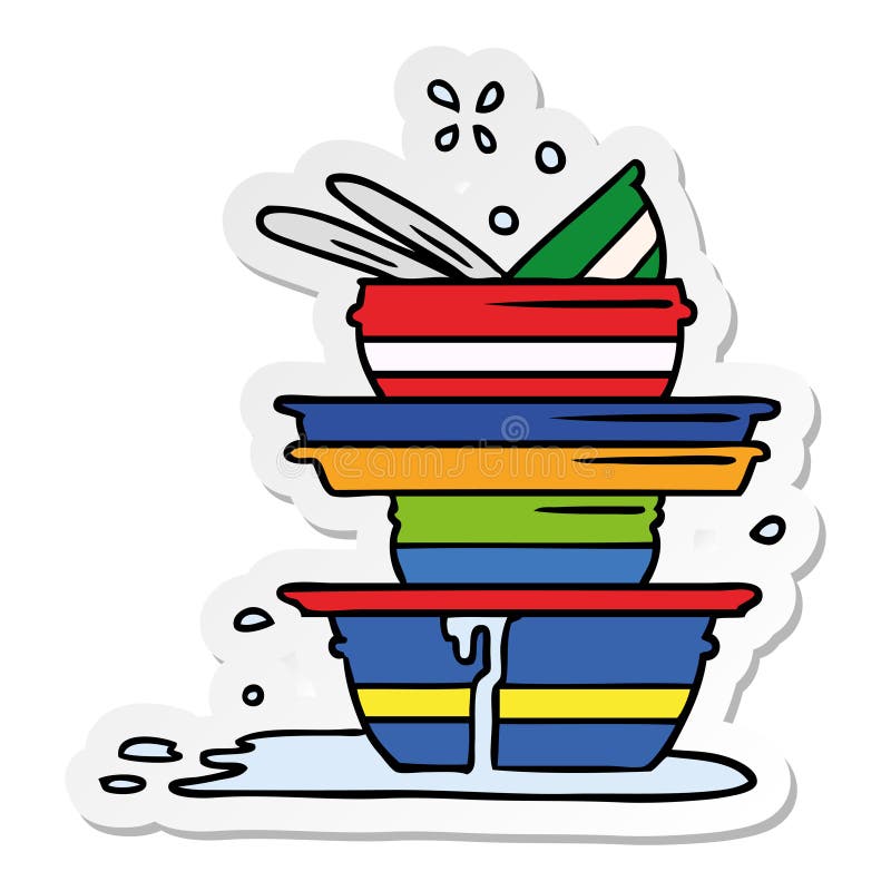 Stack Dirty Plates Stock Illustrations – 299 Stack Dirty Plates Stock ...