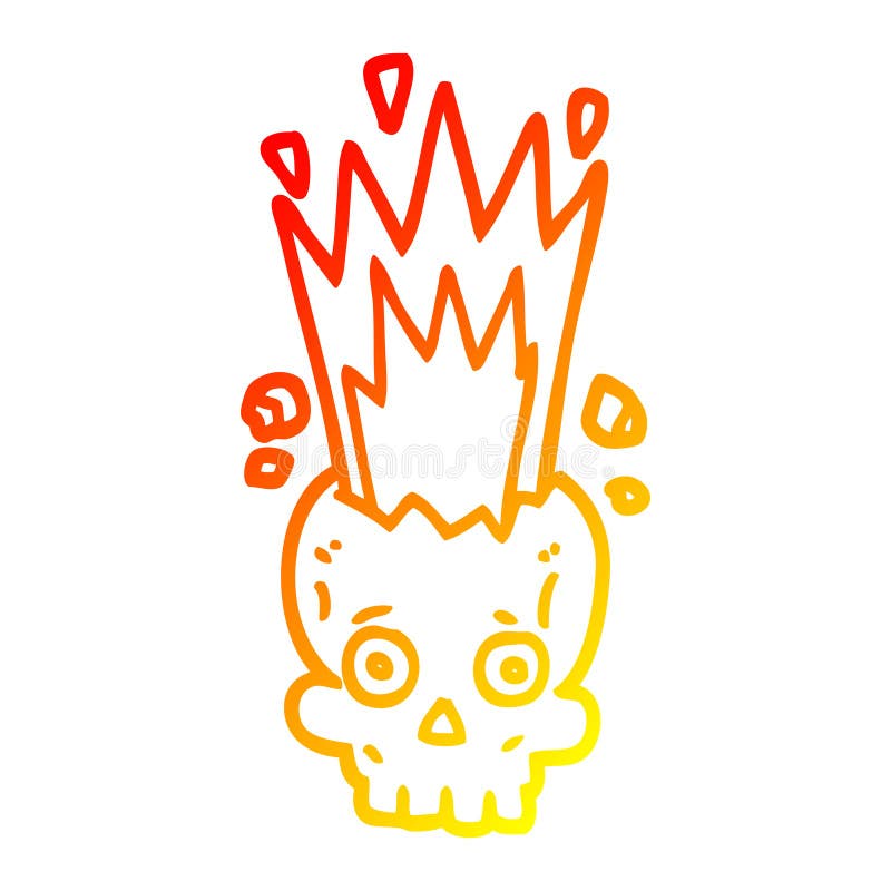 Exploding skull stock illustration. Illustration of sketch - 112244741