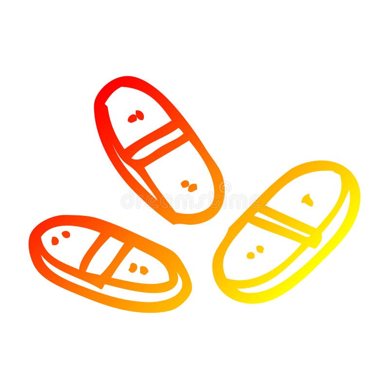 A Creative Warm Gradient Line Drawing Cartoon Tablets Stock Vector ...