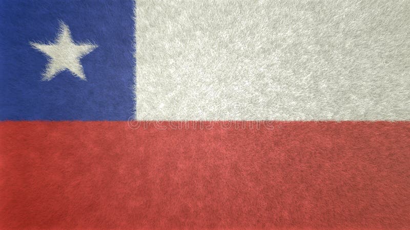Original 3D Image of the Flag of Chile. Stock Illustration ...