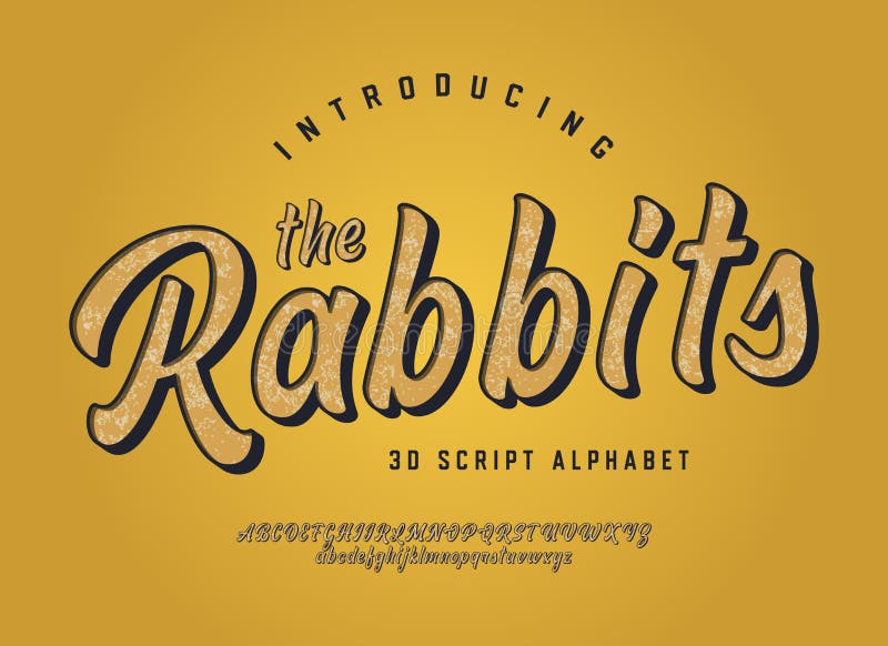 Original Script and Sans Serif Fonts Vector Stock Vector - Illustration ...