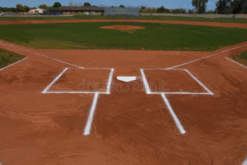 Digital Generated Baseball stock photo. Image of homeplate - 210747240