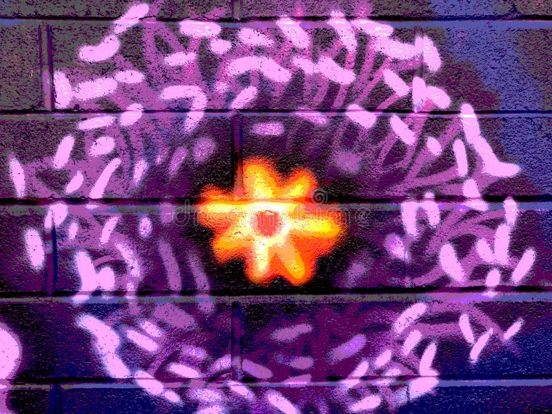 Original Digital Graffiti Painting of Abstraction Composition Editorial ...