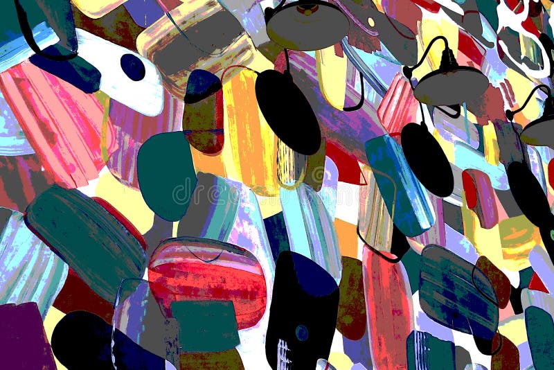 Original Digital Graffiti Painting of Abstraction Composition Editorial ...