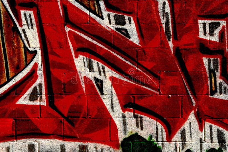 Original Digital Graffiti Painting of Abstraction Composition Editorial ...