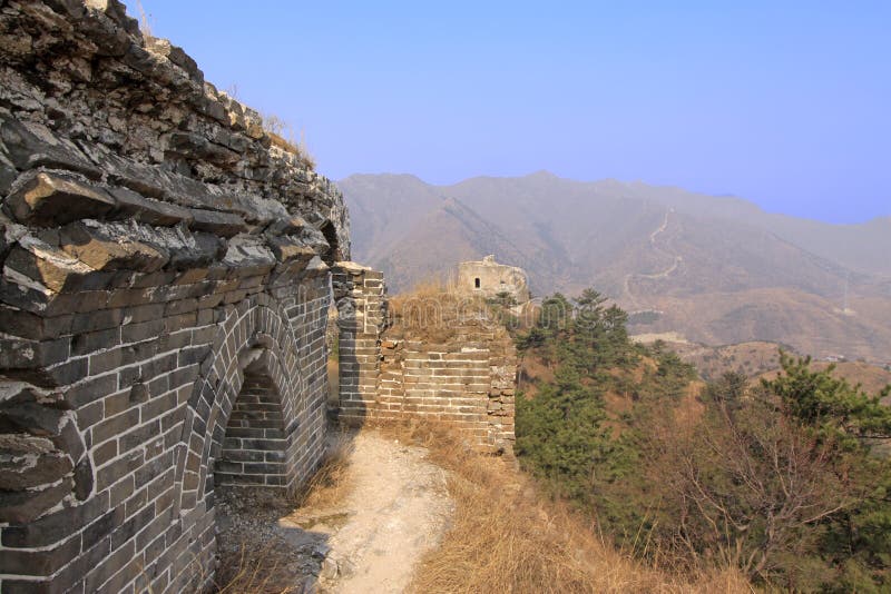 The Original Ecology of the Great Wall Pass Stock Image - Image of ...