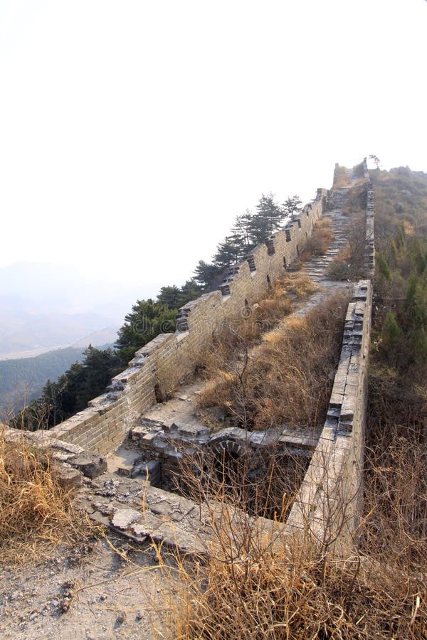 The Original Ecology of the Great Wall Pass Stock Image - Image of ...