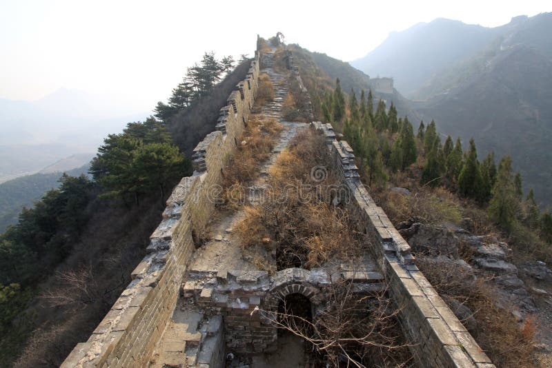 The Original Ecology of the Great Wall Pass Stock Image - Image of ...