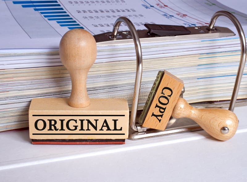 Estampilles D'original Et De Copie Photo stock - Image du estampilles ...