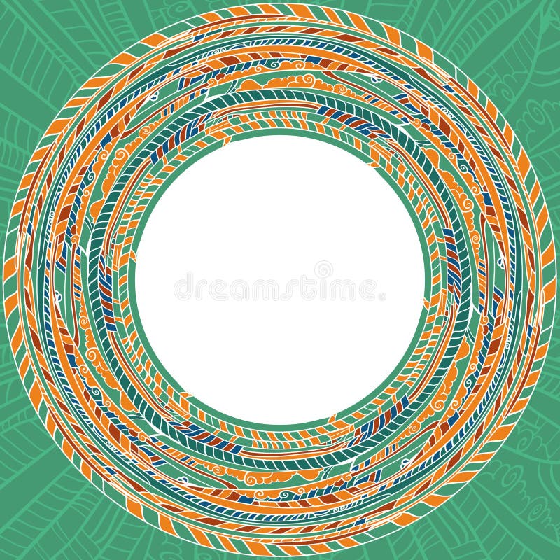 Ethnic Ornate Label (place for Your Text) Stock Illustration ...