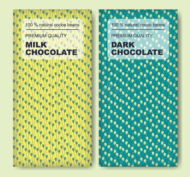 The Original Finest Chocolate Floral Vector Package. Modern Typography ...