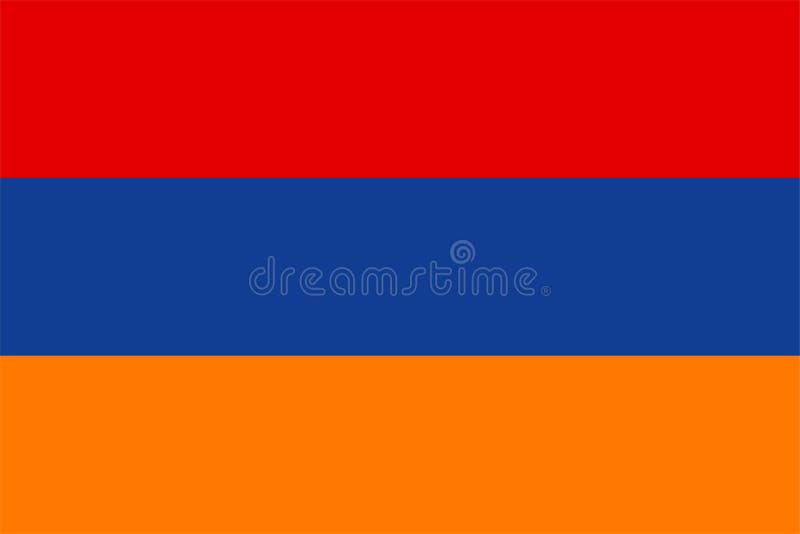 The Original Flag of Armenia,Vector Illustration the Color of the ...