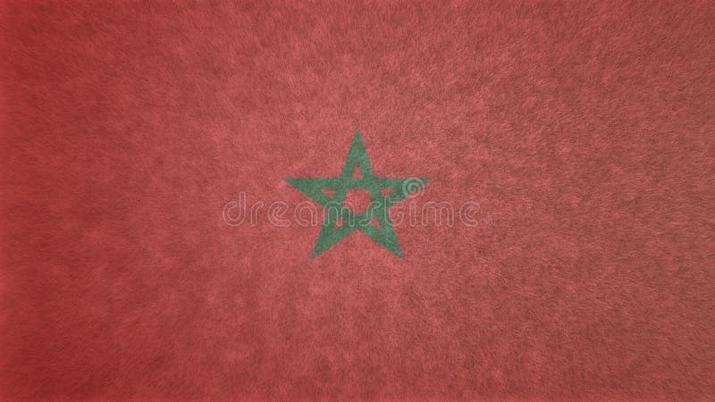 Original Flag Image of 3D Morocco. Stock Illustration - Illustration of ...
