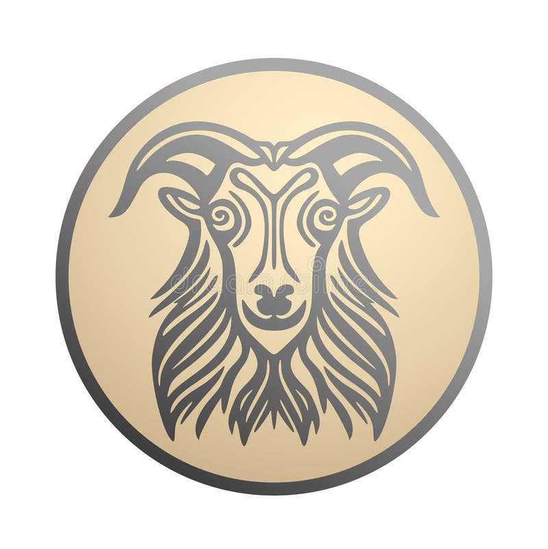 Original Goat Face Illustration Stock Vector - Illustration of view ...