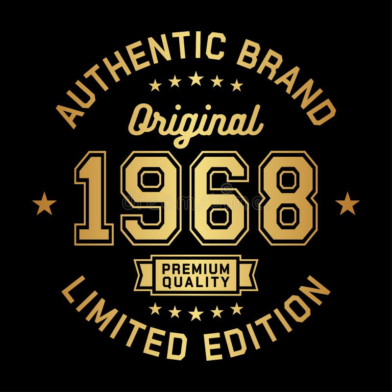 1968 Authentic Brand. Apparel Fashion Design. Graphic Design for T ...