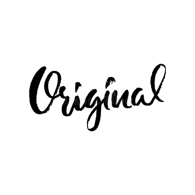 Original Design. Ink Handwritten Lettering. Modern Dry Brush ...