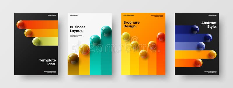 Original Handbill A4 Design Vector Concept Composition Stock Vector ...