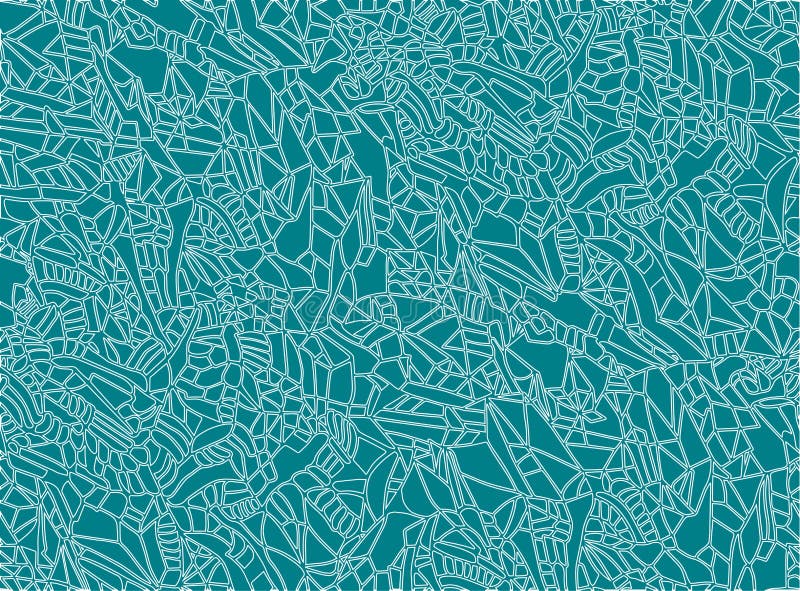 Original Handdrawn Seamless Pattern (outline) Stock Illustration ...