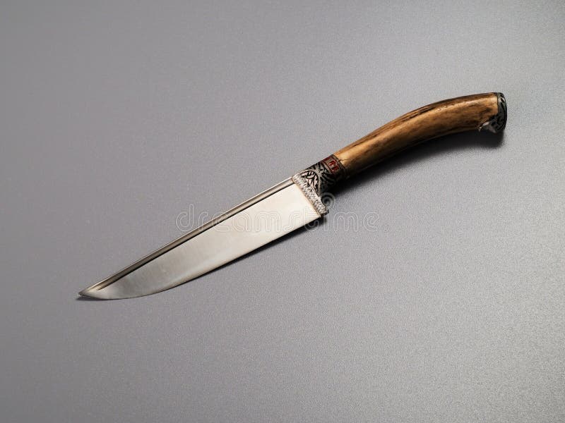 Original Handmade Oriental Dagger with Bone Handle Stock Image - Image ...