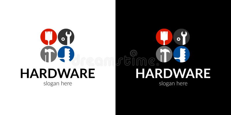 Original hardware logo stock vector. Illustration of company - 247204434