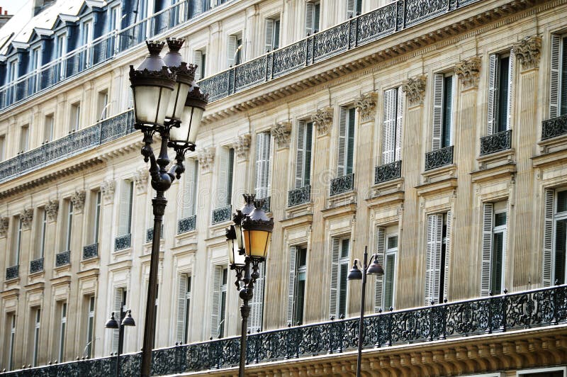 Original Historic Parisian Architecture Stock Image - Image of renting ...