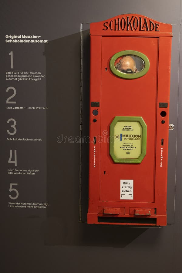 An Original Historical Chocolate Vending Machine Editorial Photography - Image of food, museal ...
