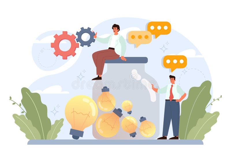 Original Ideas Concept. Creative Innovations or Solutions Generation ...