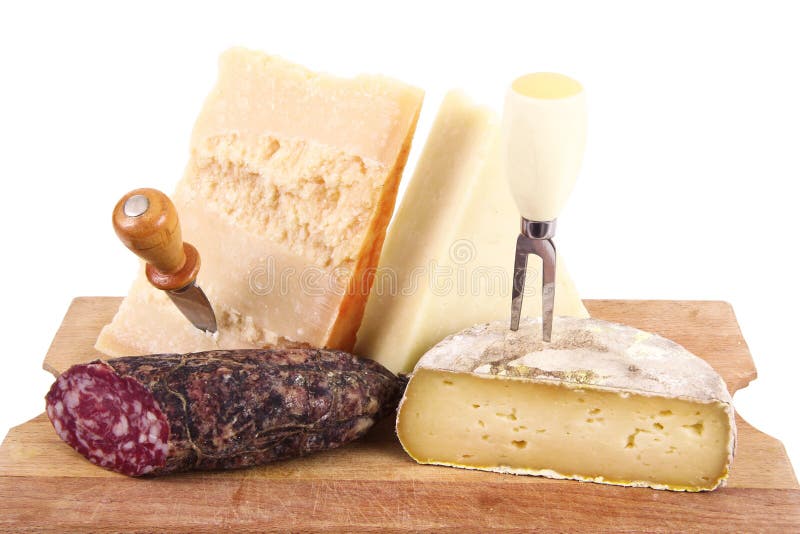 Original Italian Food Specialties in White Background Stock Image ...