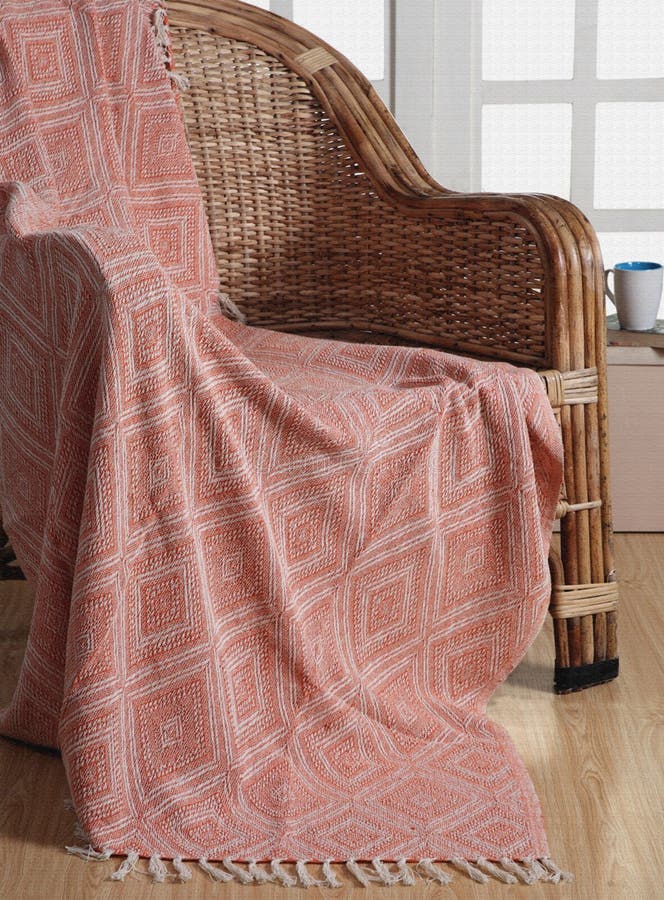 Jacquard and Woven Throw Blanket with High Resolution Stock Photo ...