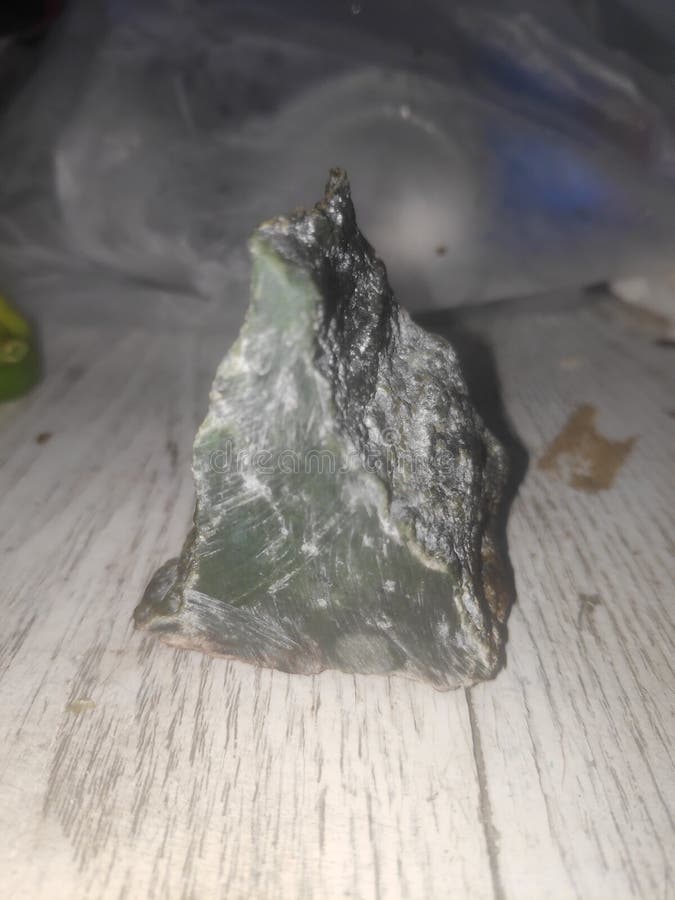 Original Jade Stone stock photo. Image of minerals, unprocessed - 199568140