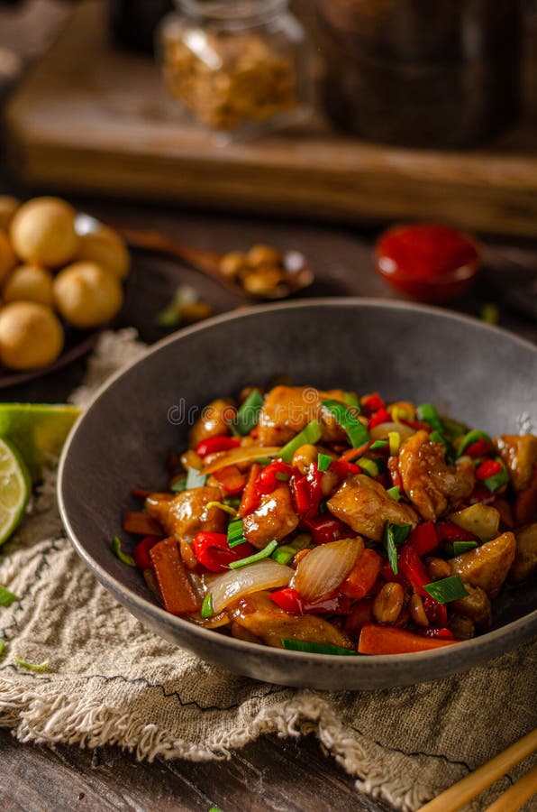 Original kung pao chicken stock photo. Image of cashews - 209491748