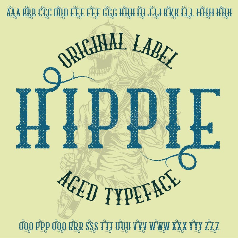 Original label typeface stock vector. Illustration of calligraphy ...