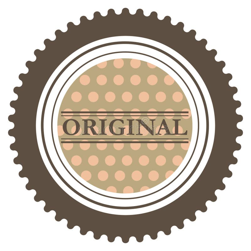 Original Label. Vector Illustration Decorative Design Stock Vector ...