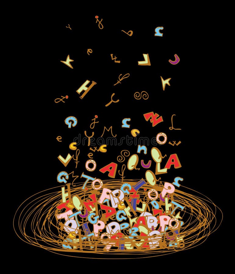 Original letters cover stock vector. Illustration of moving - 40267725