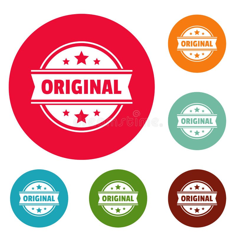 Original Logo, Simple Style. Stock Illustration - Illustration of ...