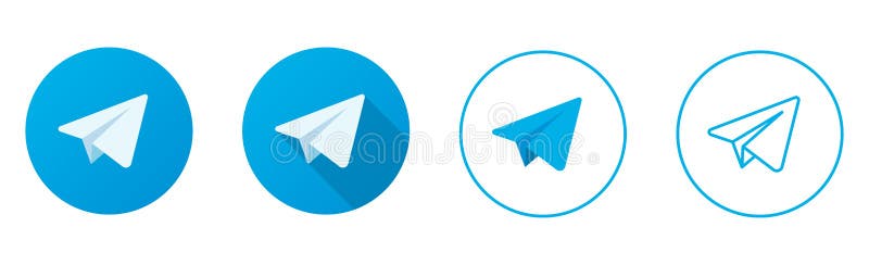 Telegram messenger icon editorial stock image. Illustration of paper ...