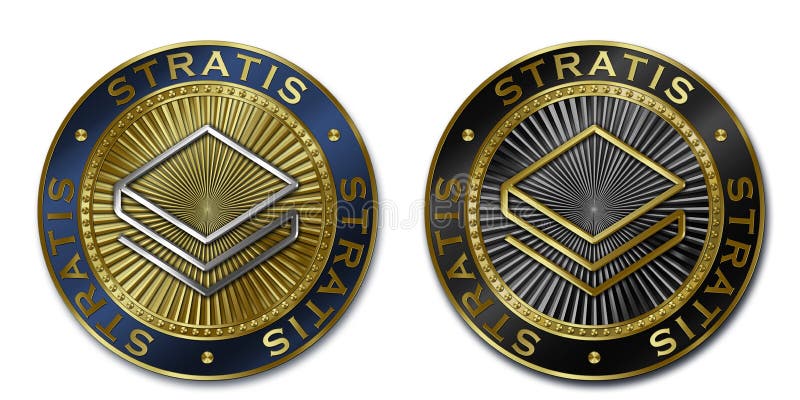 Cryptocurrency STRATIS Coin Stock Illustration - Illustration of ...