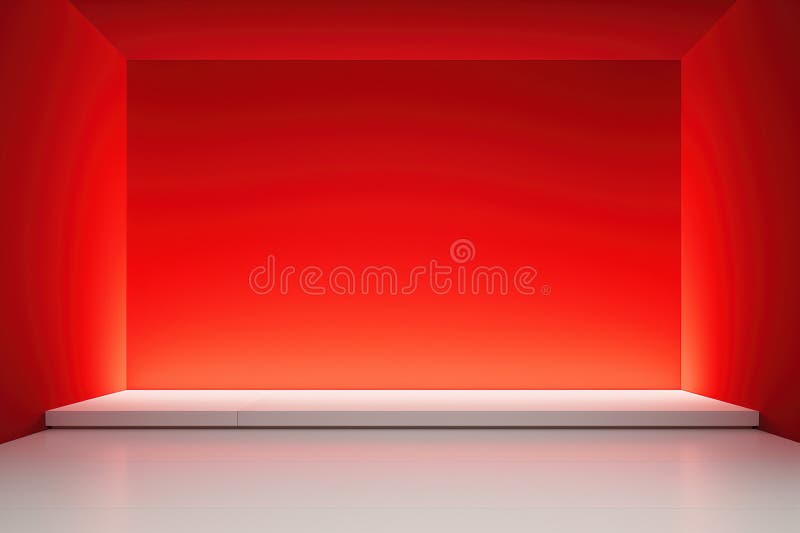 Original Minimalist and Cozy Background, Interior Empty Space, Lights ...