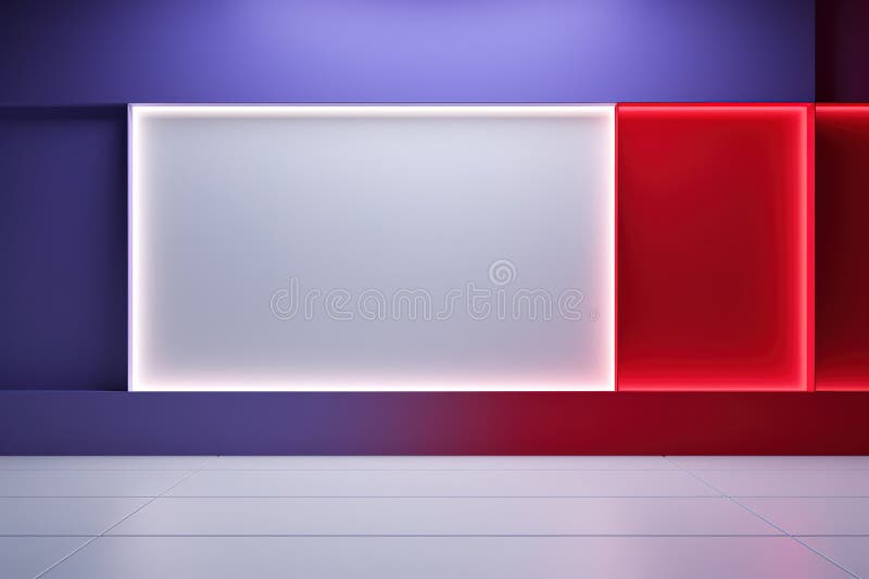 Original Minimalist and Cozy Background, Interior Empty Space, Lights ...