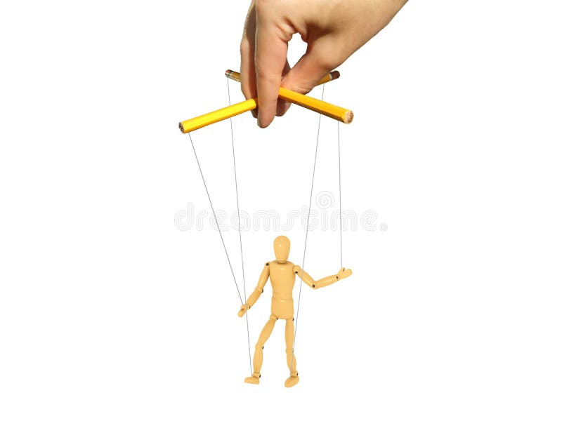 Original mit Marionette stock abbildung. Illustration von hintergrund ...