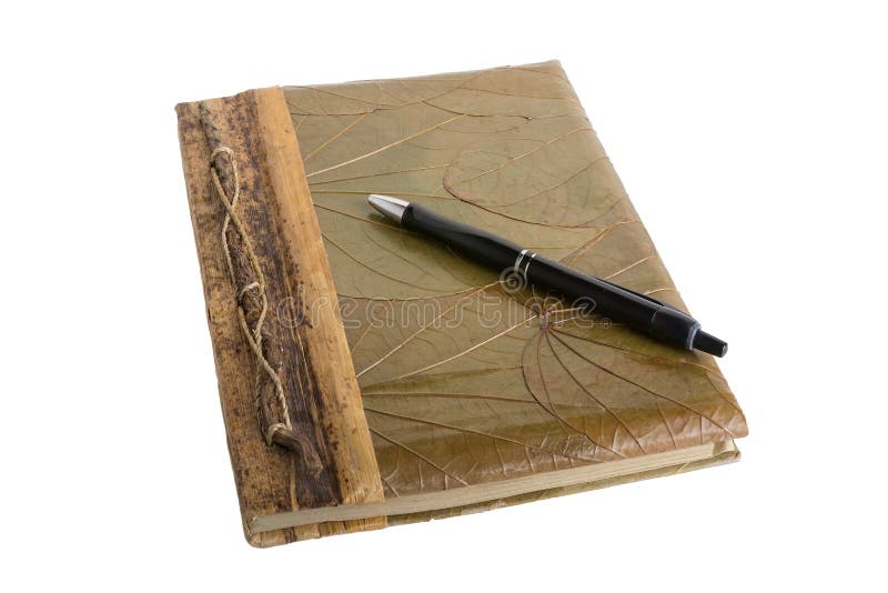 Original Notebook with a Pan Stock Image - Image of document, folded ...