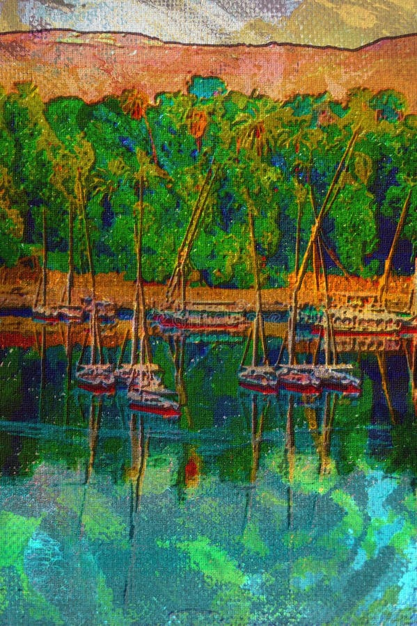 2+ Original oil painting feluccas Free Stock Photos - StockFreeImages