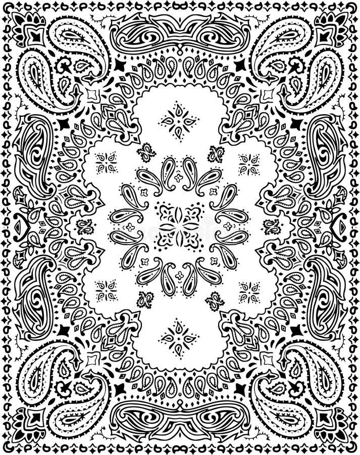 Original Paisley Pattern Illustration Stock Vector - Illustration of ...