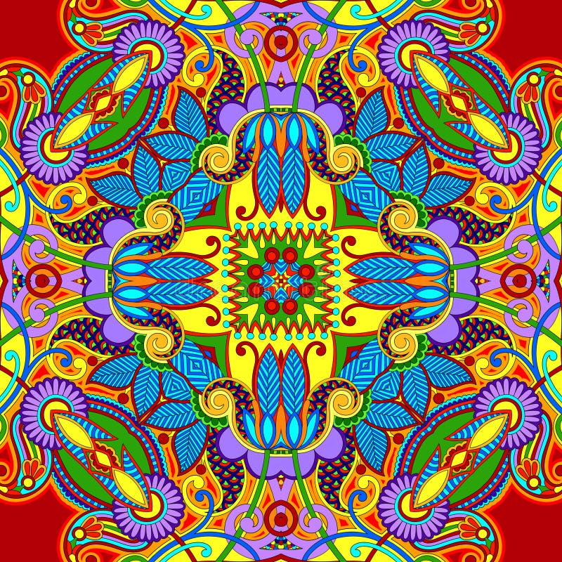 Original Paisley Seamless Pattern Stock Vector - Illustration of cotton ...