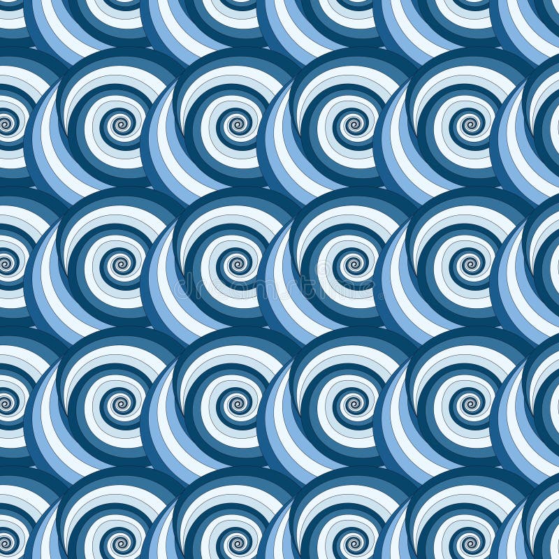 The Original Pattern of Spirals Stock Vector - Illustration of cycling ...